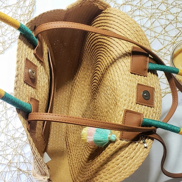 Bags | Women Woven Round Rattan Straw Bag | Poshmark